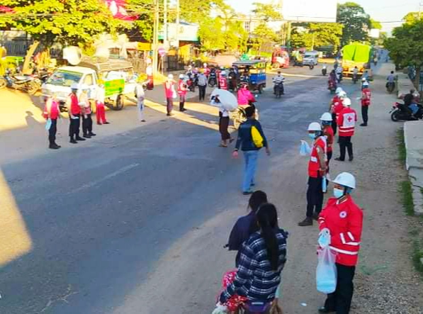 မကွေးတိုင်းဒေသကြီး မင်းဘူးမြို့တွင် နှာခေါင်းစည်း Mask အခုရေ ၂၀၀၀